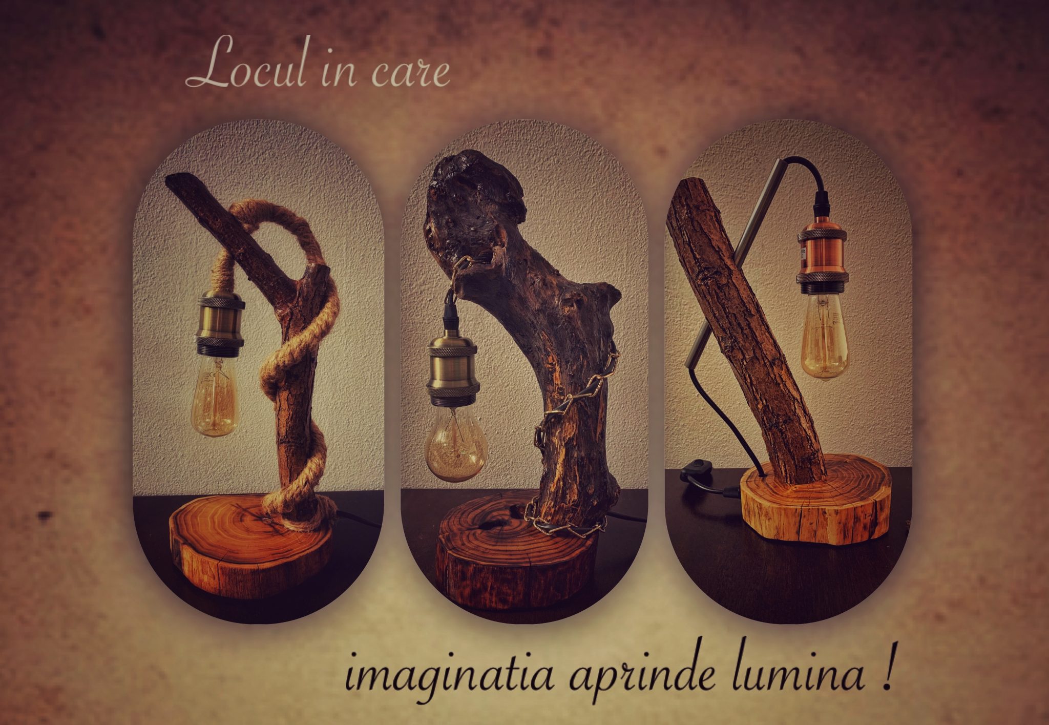 In Lemn – Lampi din lemn